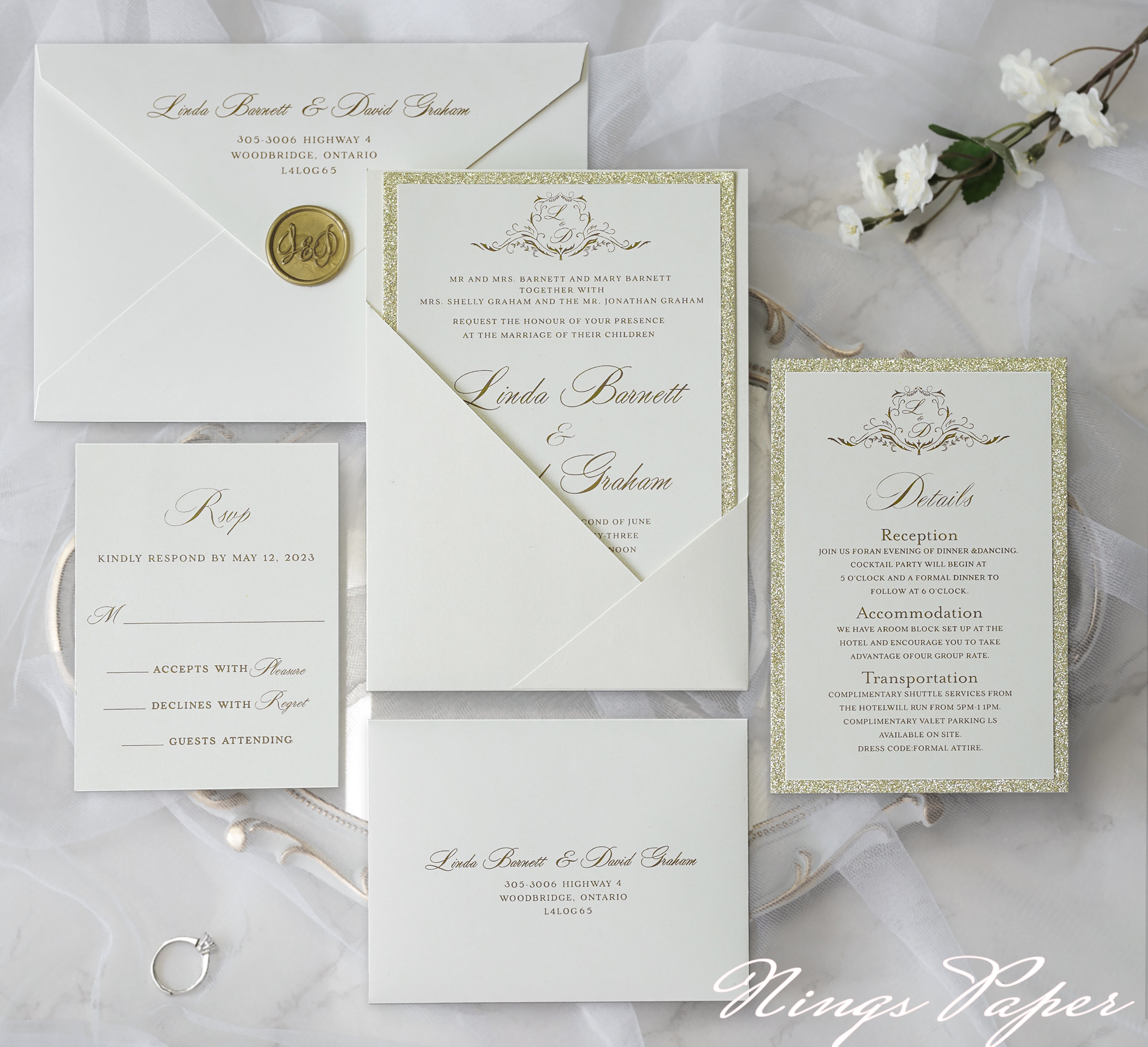 PANEL POCKET INVITATIONS – NingsPaper